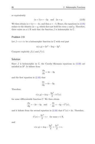 Complex analysis and differential equation | PDF