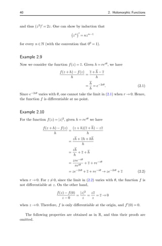 Complex analysis and differential equation | PDF