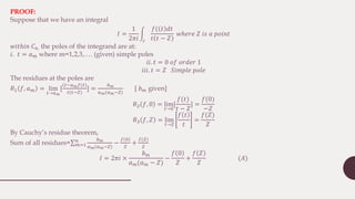 Contour integration and Mittag Leffler theorem | PPTX