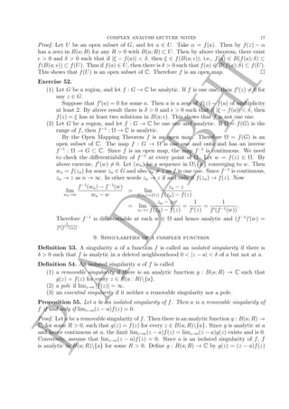 Complex analysis notes | PDF