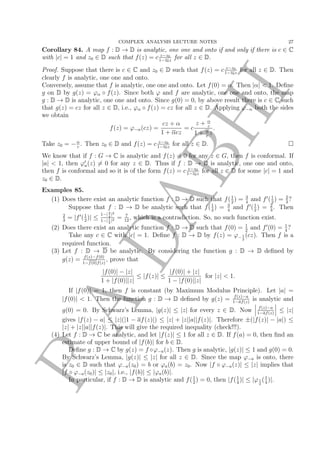 Complex analysis notes | PDF