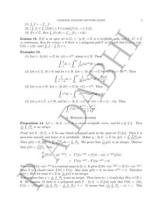 Complex analysis notes | PDF
