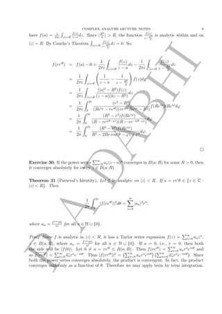 Complex analysis notes | PDF