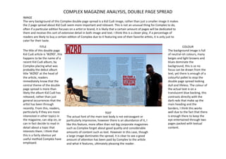 Complex Magazine Spread