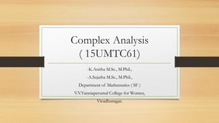 Complex analysis | PPT