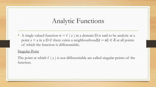 Complex analysis | PPT