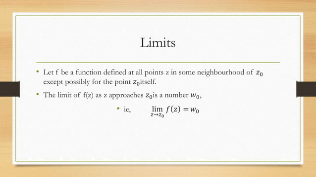 Complex Analysis ppt.pptx | Physics | Science