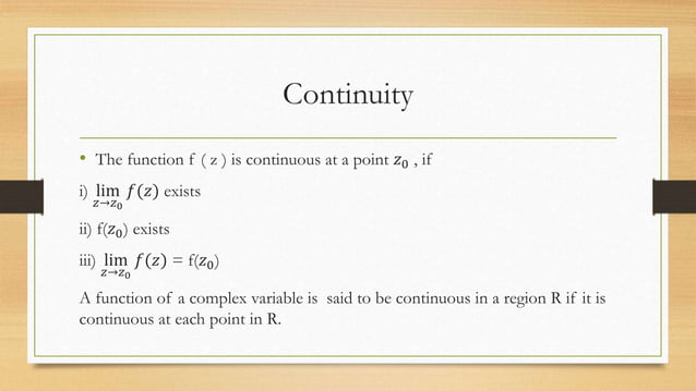 Complex Analysis ppt.pptx | Physics | Science