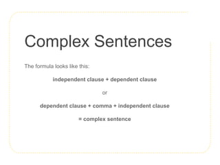 Complex and Compound-Complex Sentences | PPTX