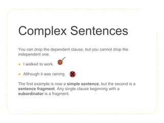 Complex and Compound-Complex Sentences | PPTX