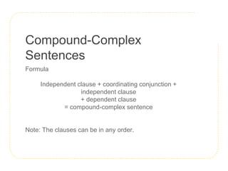 Complex and Compound-Complex Sentences | PPTX
