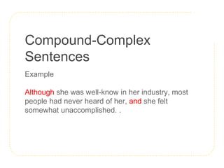Complex and Compound-Complex Sentences | PPTX
