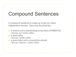 Complex and Compound-Complex Sentences | PPTX
