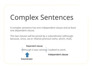 Mastering Complex and Compound-Complex Sentences in English Grammar | PPTX