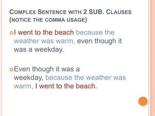 Simple Complex Compound Sentences | PPT