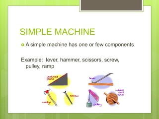 Complex and simple machines | PPTX