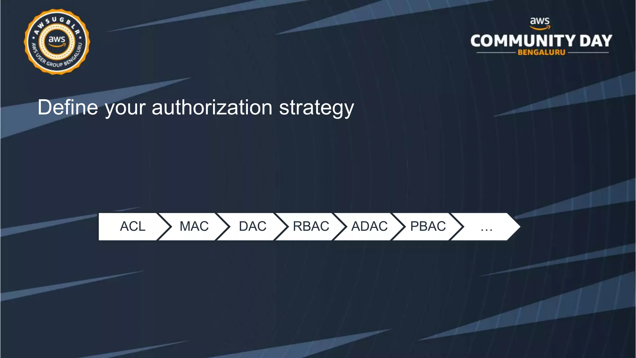 Complex architectures for authentication and authorization on AWS | PPT