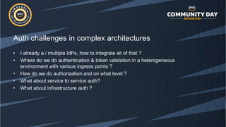 Complex architectures for authentication and authorization on AWS | PPTX | Cloud Computing ...