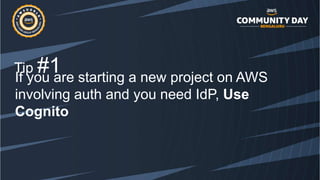 Complex architectures for authentication and authorization on AWS | PPTX