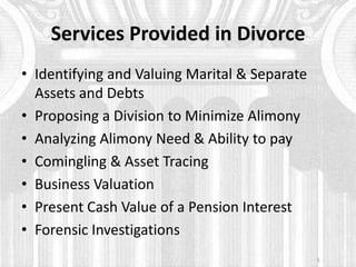 Navigating Complex Assets in Divorce with Practical Forensic Accounting ...