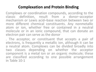 Complexation | PPTX