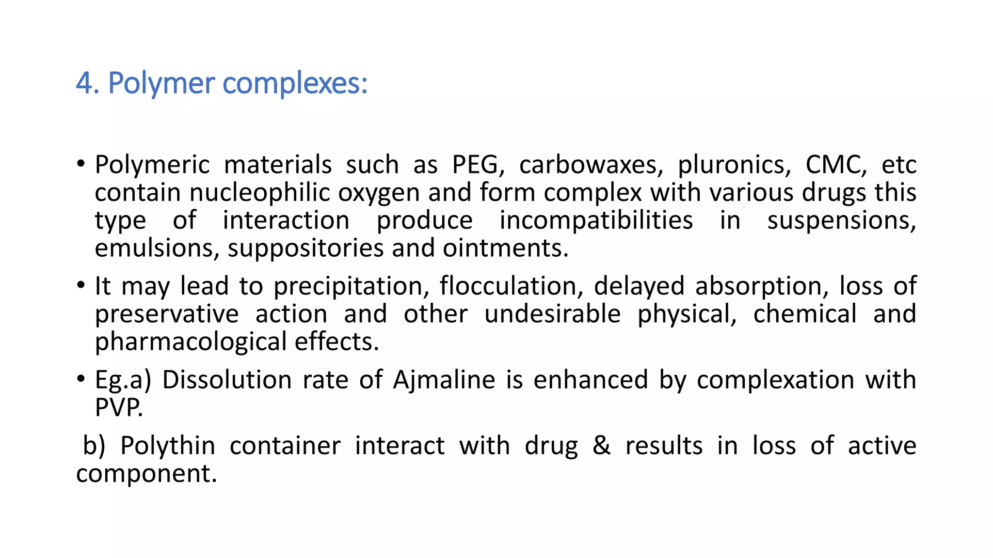 Complexation and protein binding | PPTX