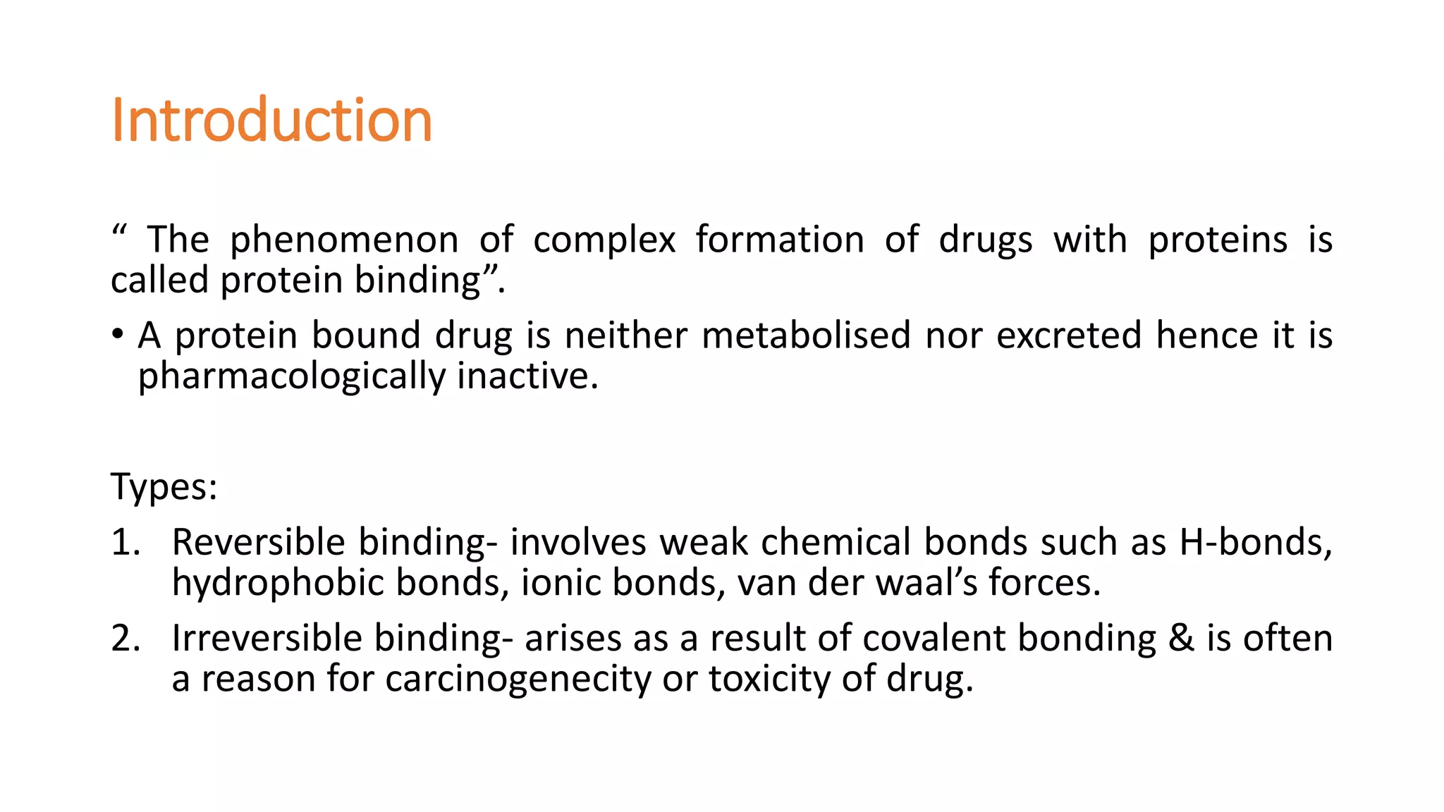 Complexation and protein binding | PPTX