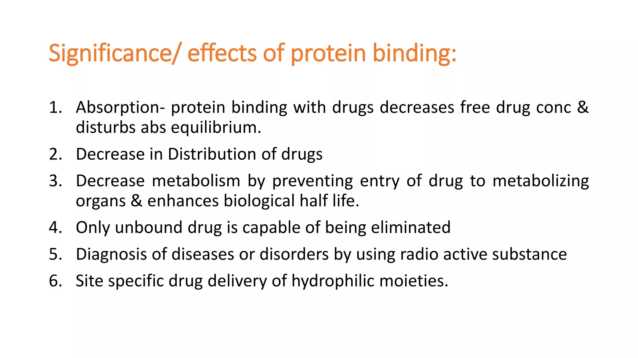 Complexation and protein binding | PPTX