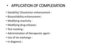 Complexation and Protein Binding [Part-1] (Introduction and ...
