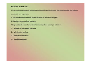 Complexation 3 | PDF