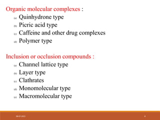 COMPLEXATION AND PROTEIN BINDING | PPTX