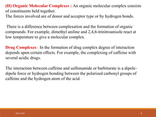 COMPLEXATION AND PROTEIN BINDING | PPTX