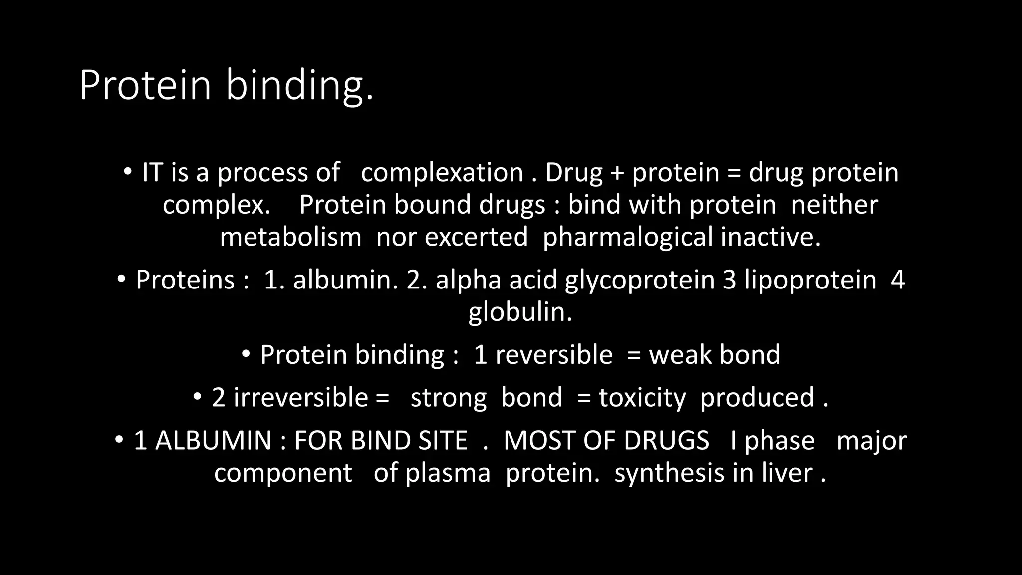COMPLEXATION AND PROTEIN BINDING. B.pharm | PDF