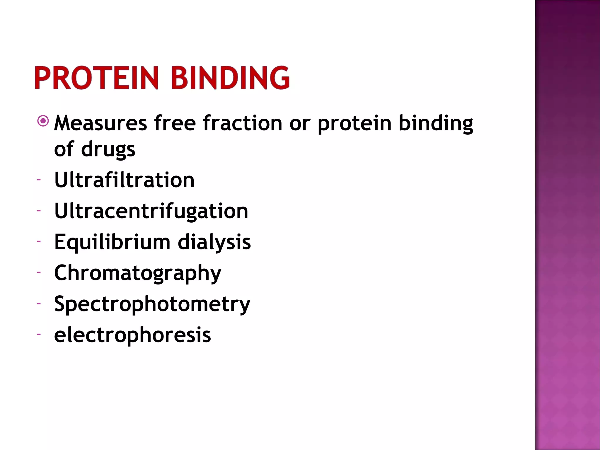 Complexation and protein binding | PPT