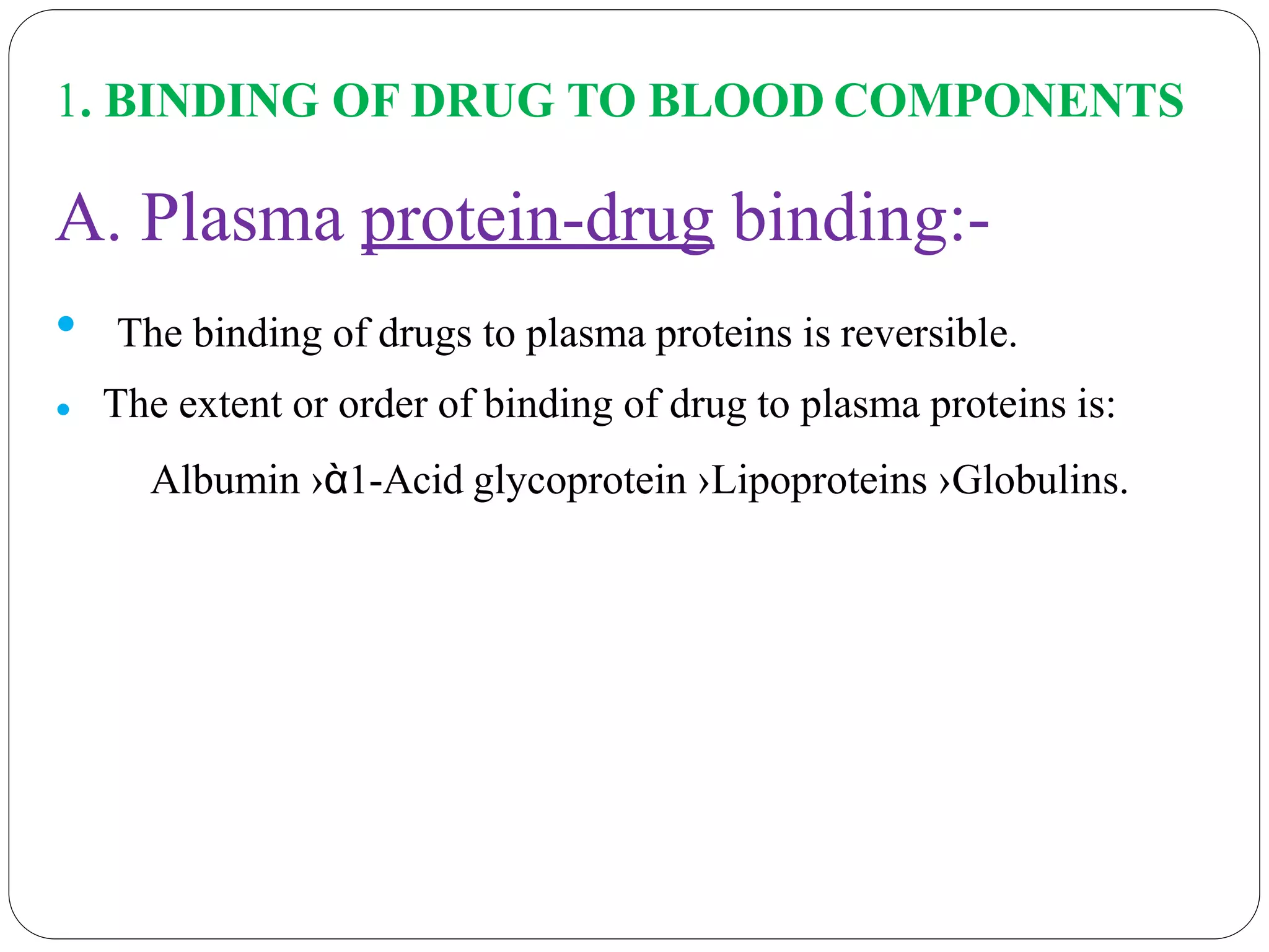 Complexation & protein binding | PDF