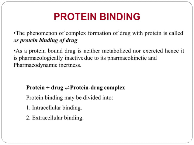 Complexation & protein binding | PDF