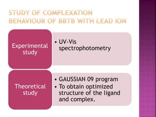 Complexation study | PPT