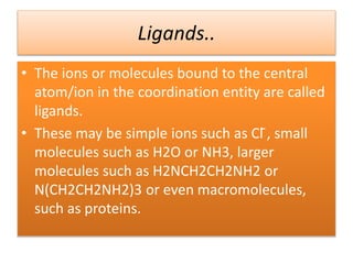 Complex compounds | PPTX