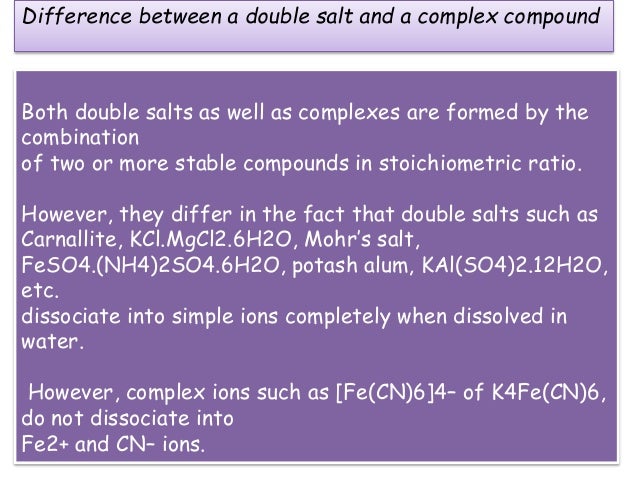 Complex compounds