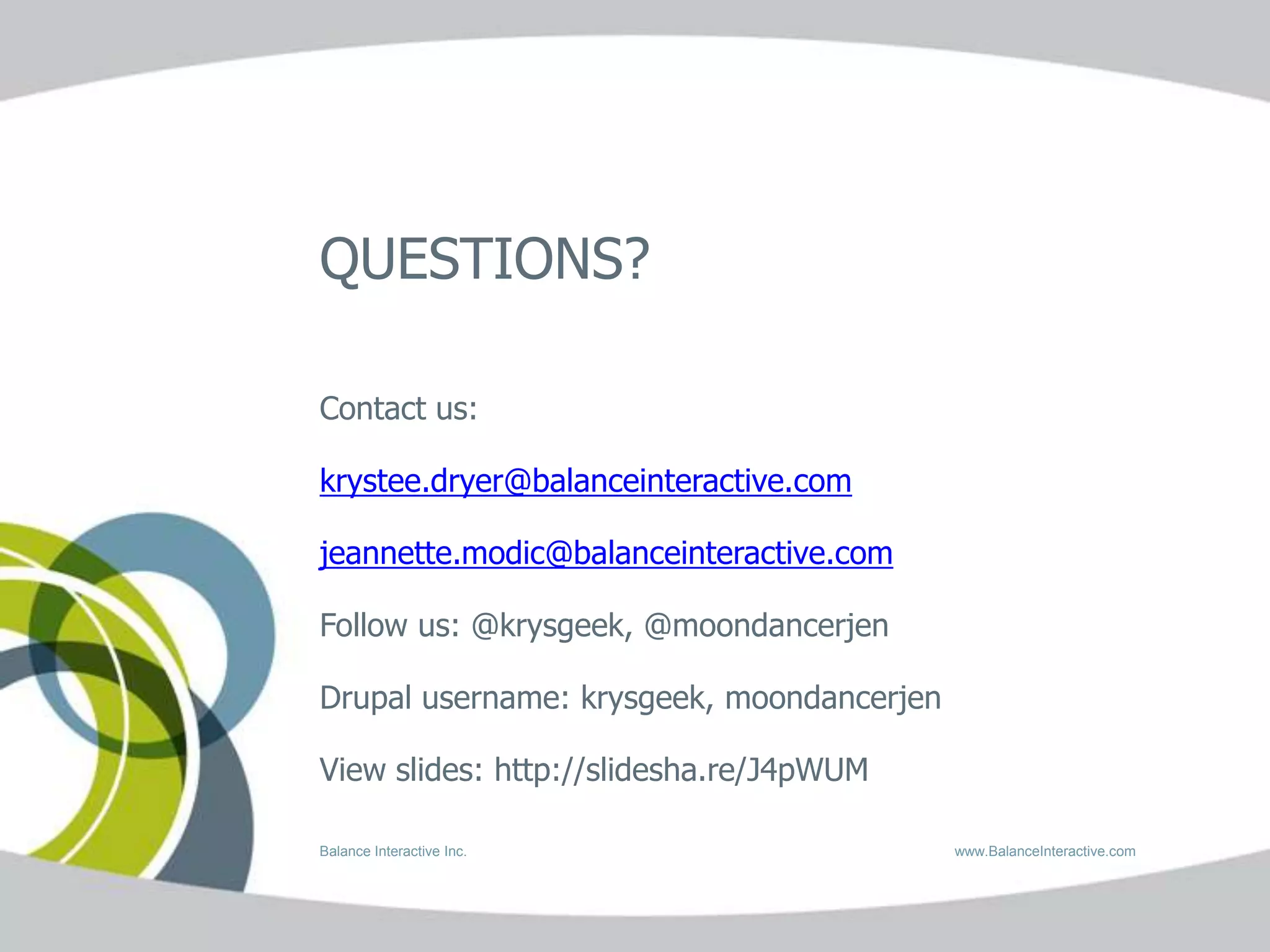 Complex Content Structures and Workflow with Drupal | PPTX