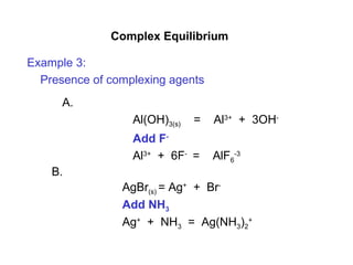Complexequilbrium 140614111328-phpapp02 | PPT