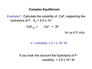 Complex equilbrium | PPT