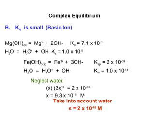 Complex equilbrium | PPT