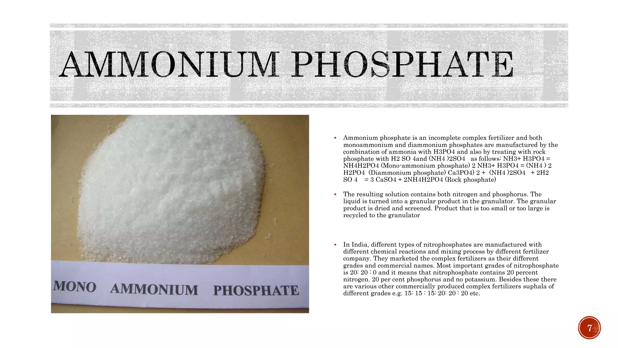 Complex fertilizers presentation | PPTX