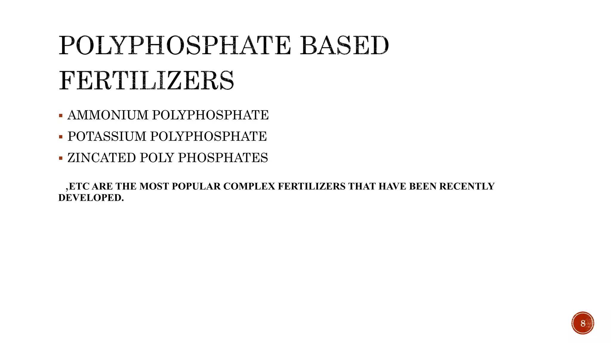 Complex fertilizers presentation | PPTX | Agriculture | Industries