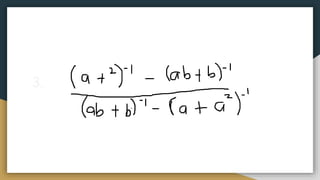 Complex fractions | PPTX