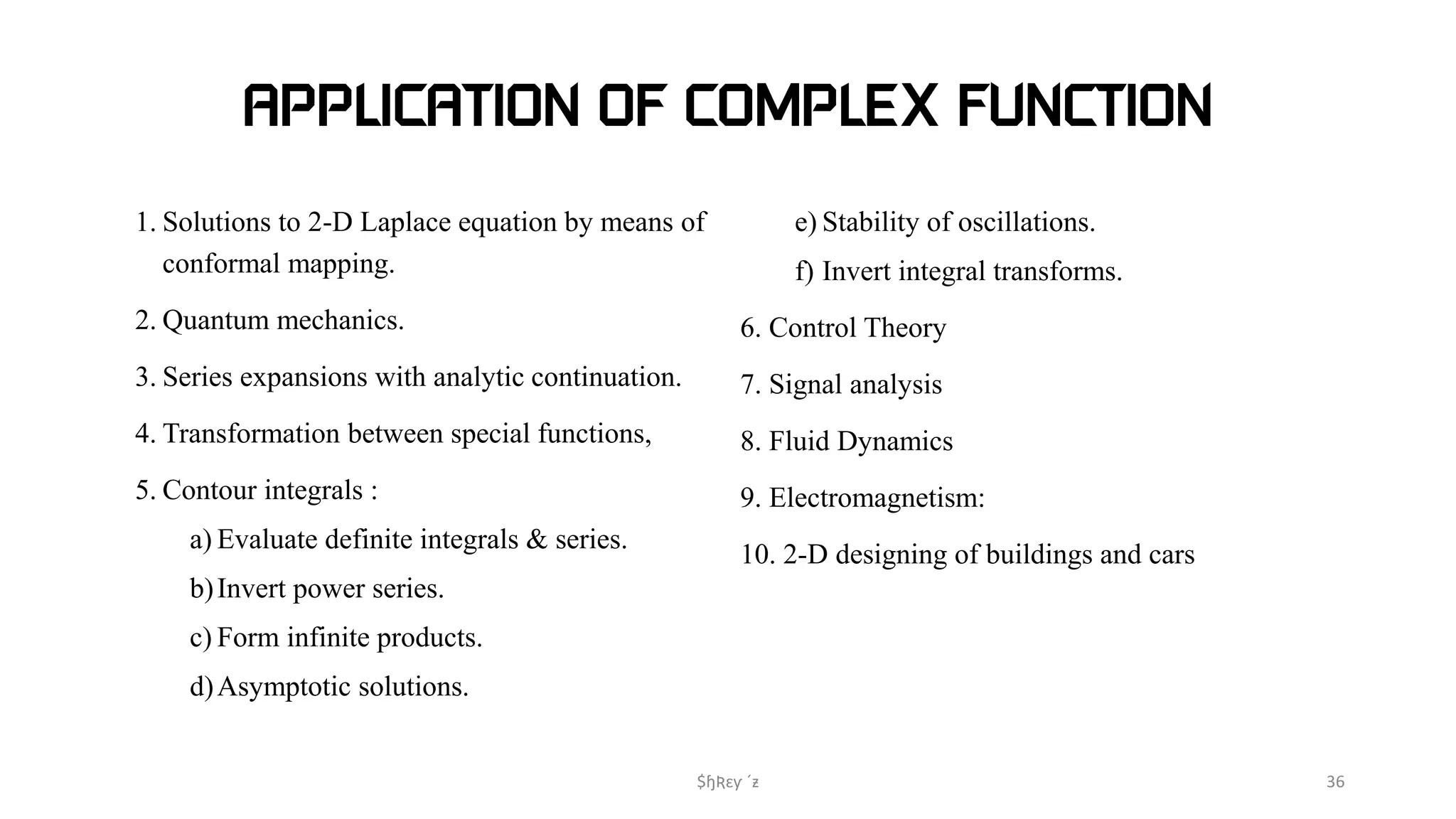 Complex function | PDF