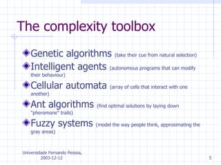 Complexity, the science of the 21st century? | PPT