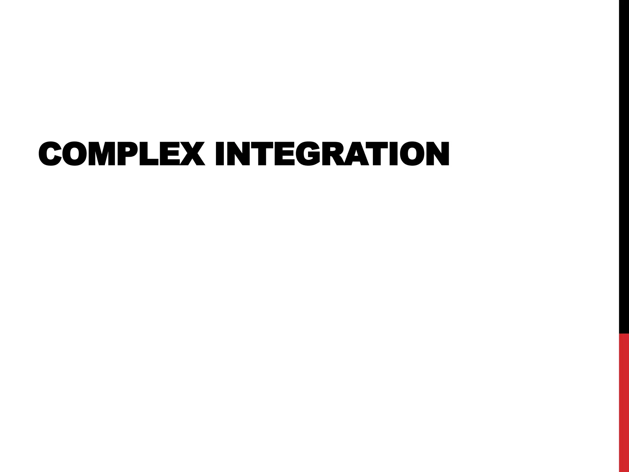 Complex integration | PPTX