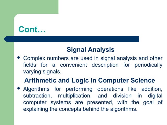 Complex integration its uses and types | PPT